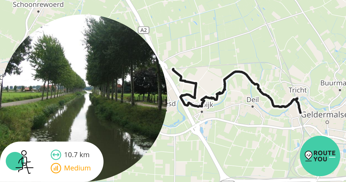 Geldermalsen - Beesd - Wandelroute | RouteYou
