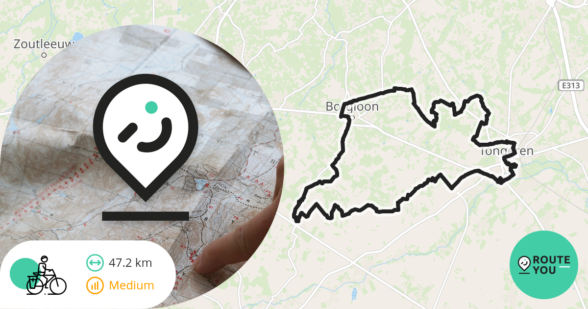 Borgloon-Tongeren - knooppunten - Recreatieve fietsroute | RouteYou