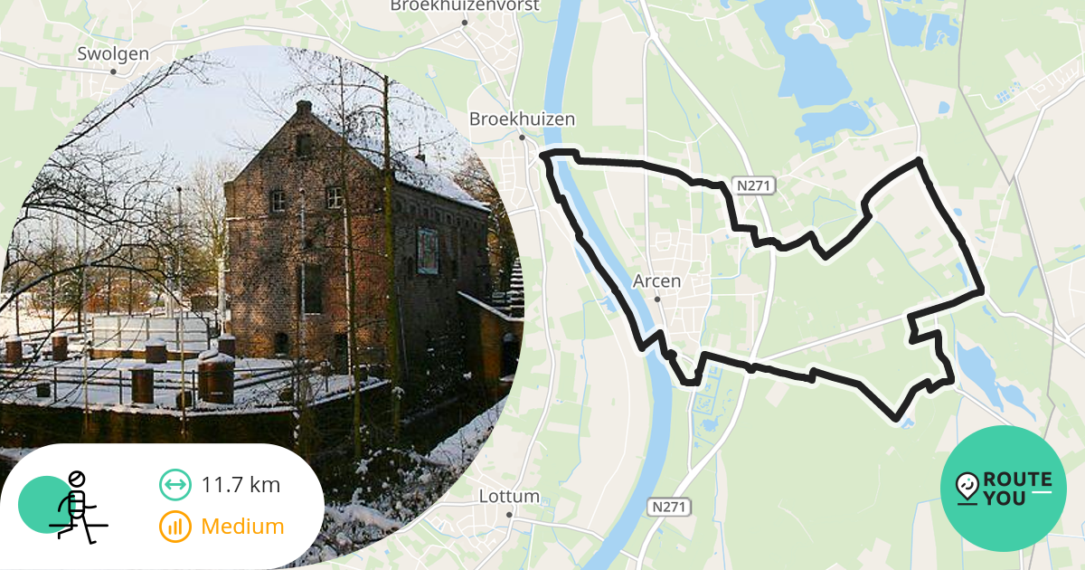 Rondwandeling vanaf Resort Arcen - Recreatieve wandelroute | RouteYou