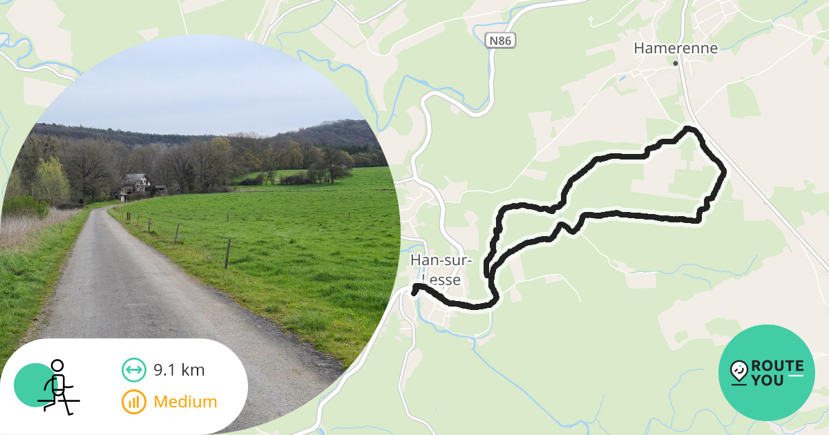 Han-sur-Lesse - Le grand Tinemont - Wandelroute | RouteYou