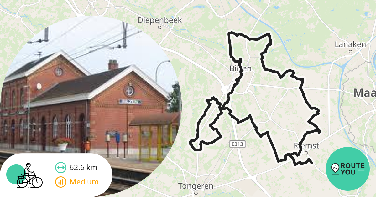 Riemst - Recreatieve fietsroute | RouteYou