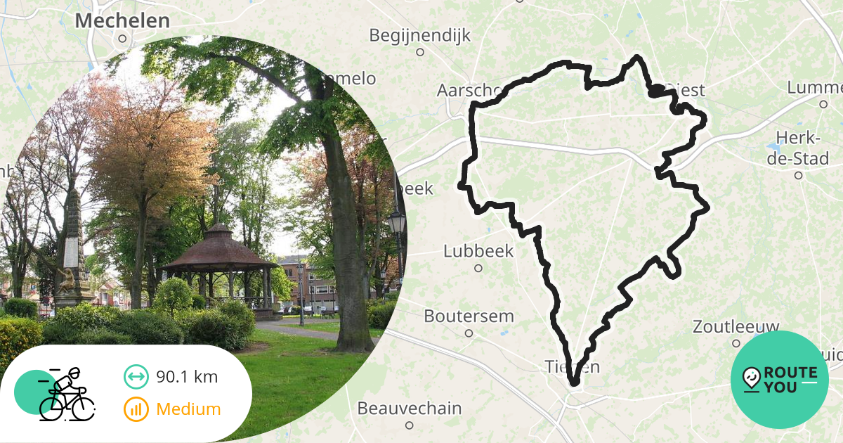 E314 Rit: Aarschot-Aarschot(Marginale Driehoek) 90km - Racefietsroute ...