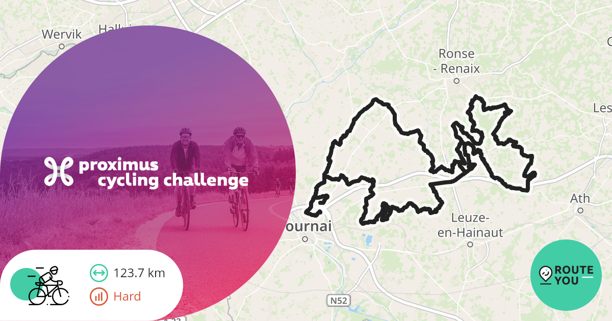 Tour des Collines 2023 - 125km - Racefietsroute | RouteYou