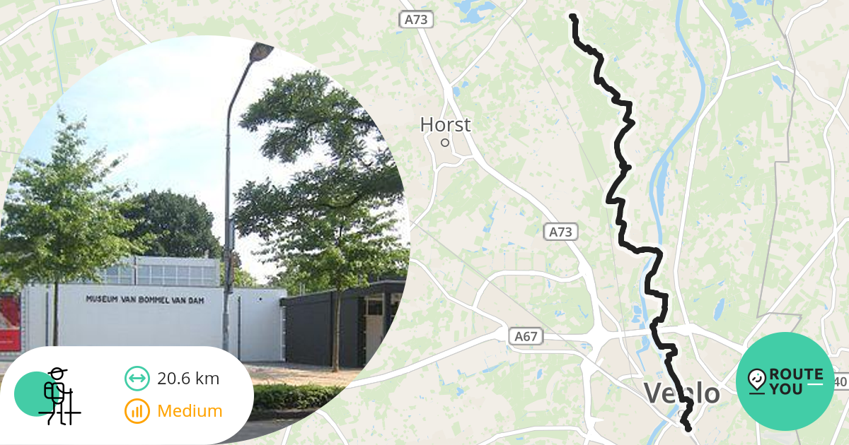 Pieterpad etappe 21: swolgen - venlo - Hikingroute | RouteYou