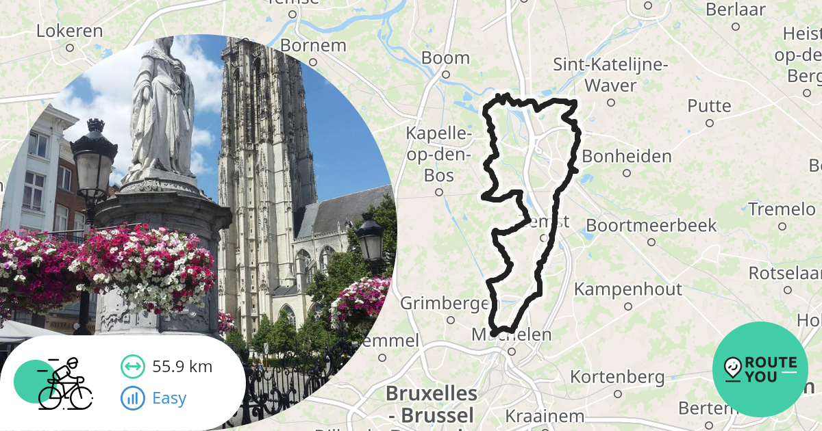 St-Kat.-Waver-Vilvoorde-St-Kat.-Waver - Racefietsroute | RouteYou