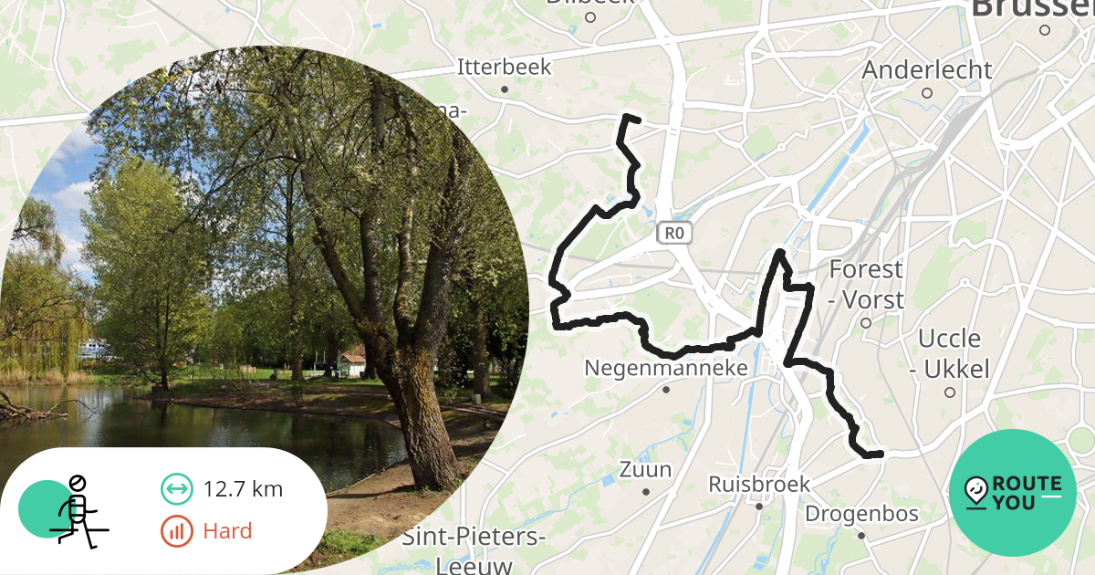 Ukkel Stalle - Anderlecht Goede Lucht (Groene Wandeling) - Recreatieve ...