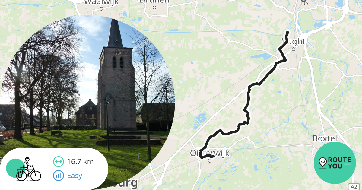 Vught - Oisterwijk - Recreatieve fietsroute | RouteYou
