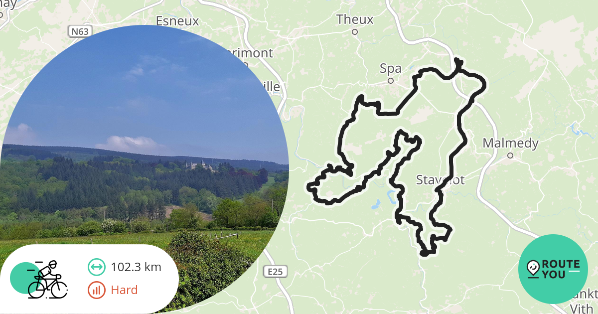 Ardennen met RAVeL 44A: klimmen rond de Hoëgne, Amblève en Lienne ...