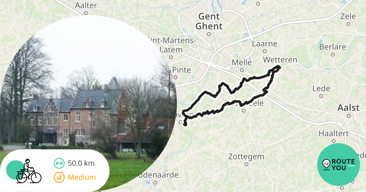 Gavere Wetteren Gavere - Recreatieve fietsroute | RouteYou