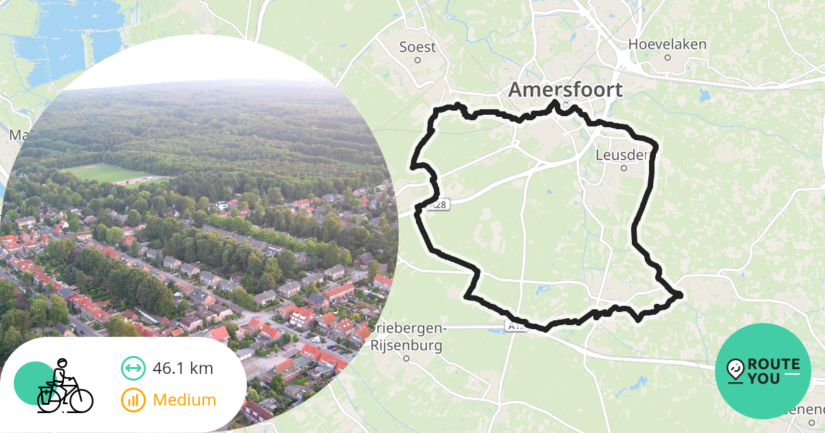 Utrechtse Heuvelrug 47 Km Amersfoort Recreatieve Fietsroute Routeyou