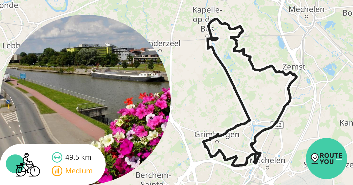 Kanaalroute - Recreatieve fietsroute | RouteYou