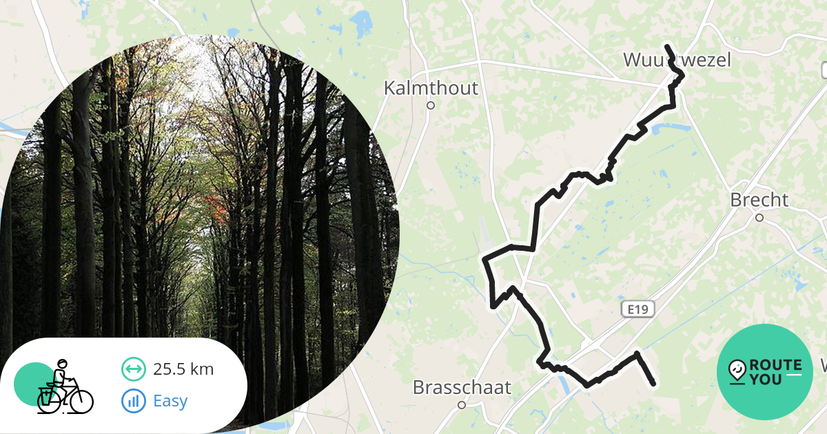 Brecht - Wuustwezel - Recreatieve fietsroute | RouteYou