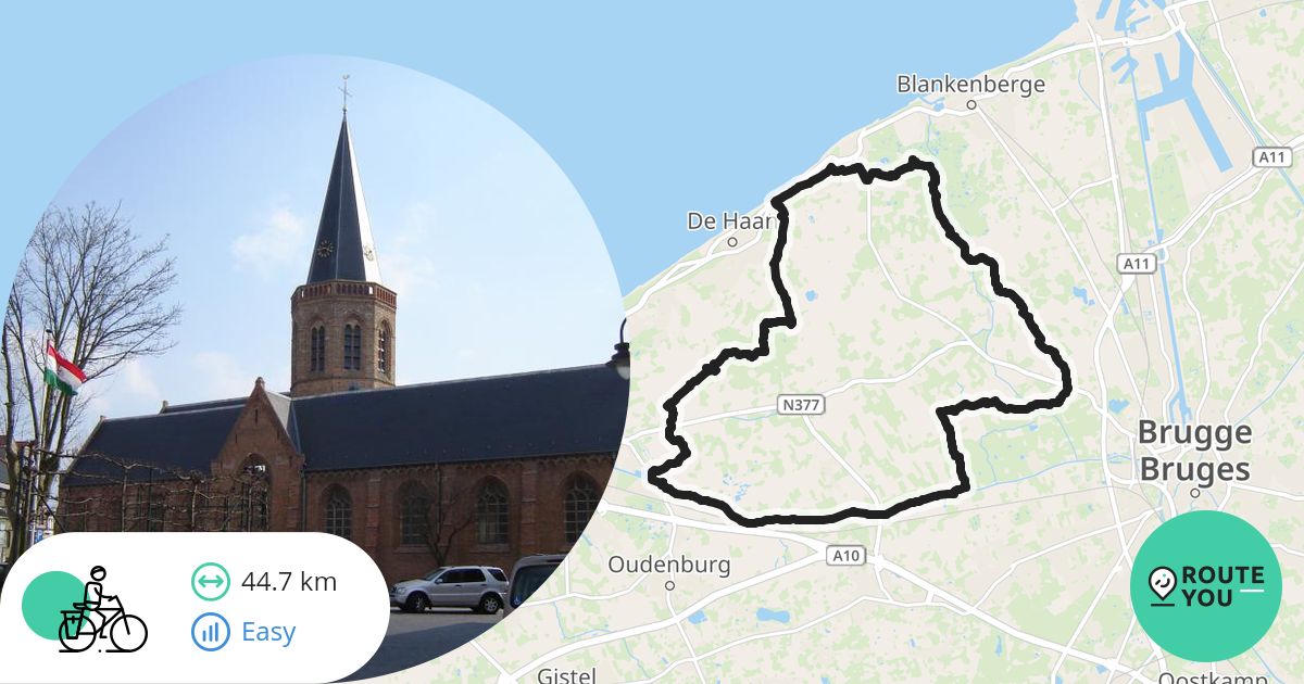 Klemskerke 44 - Recreatieve fietsroute | RouteYou
