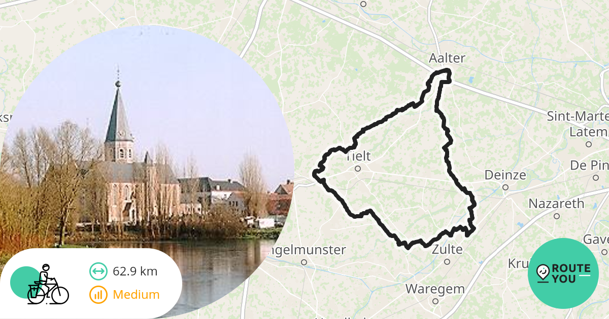 Aalter - Recreatieve fietsroute | RouteYou
