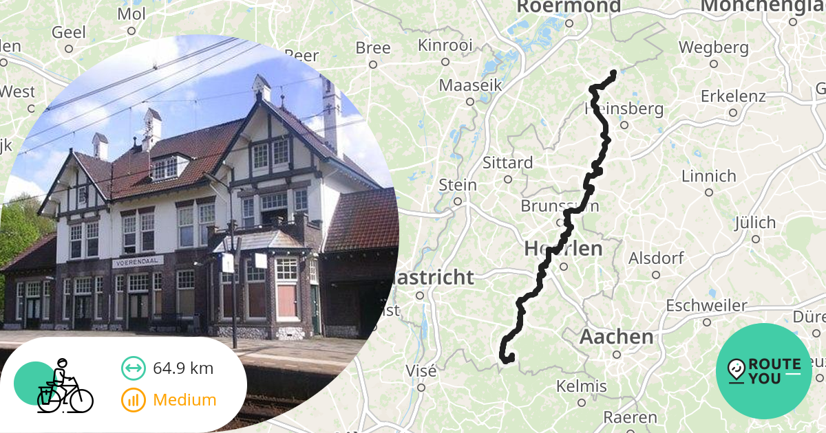 Vlodrop - Heijenrath knooppunten - Recreatieve fietsroute | RouteYou