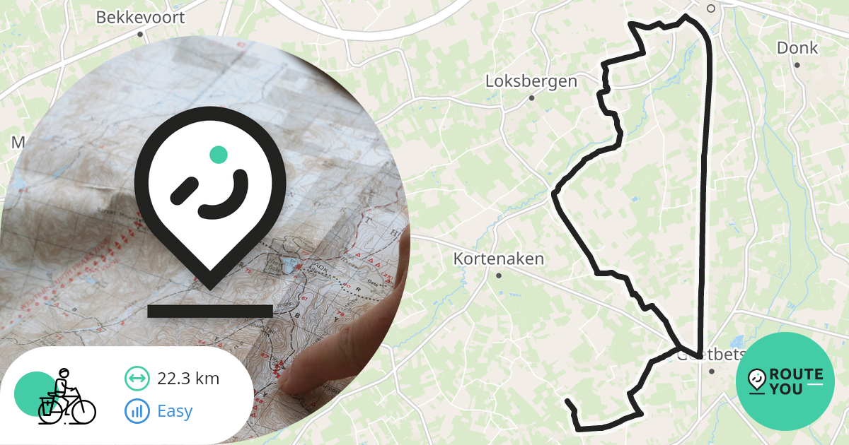 Getelinie part 1 - Recreatieve fietsroute | RouteYou