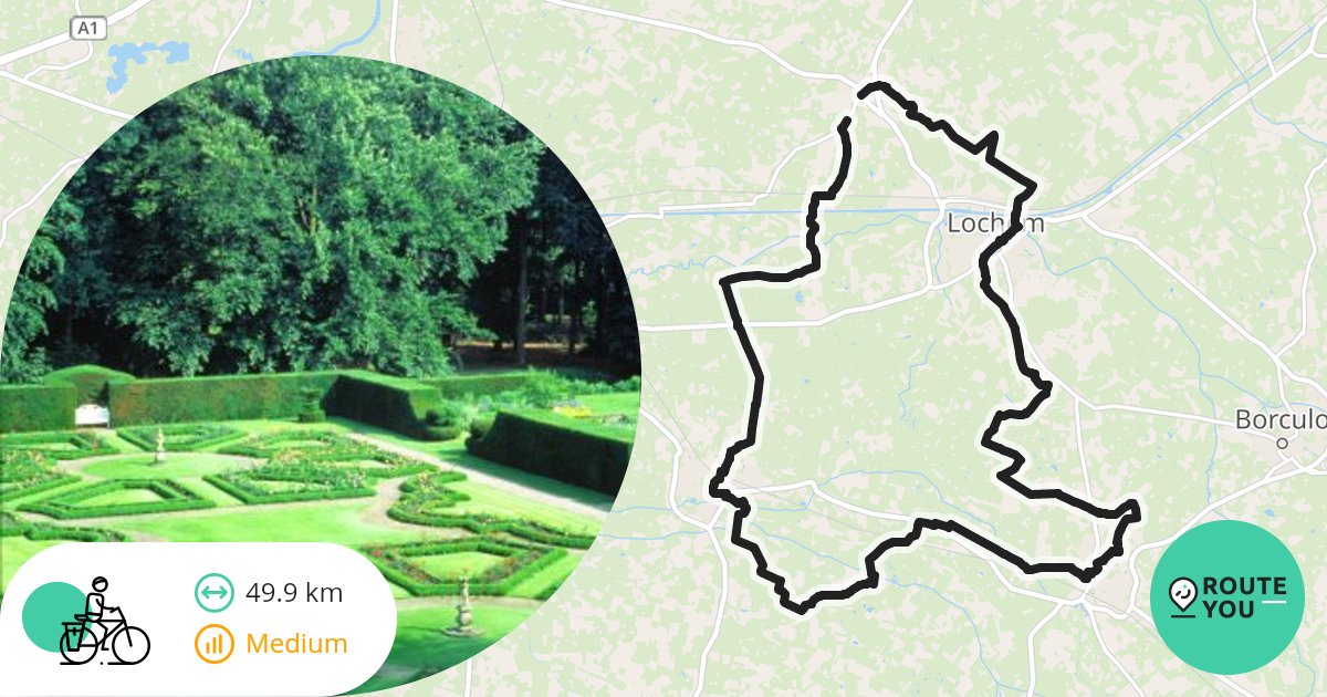 Ruurlo Kastelen 50 km - Recreatieve fietsroute | RouteYou