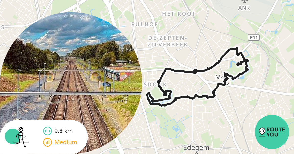 Van het station van Mortsel naar het kasteel van Albert Einstein ...