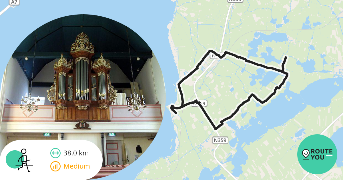 Workum - Hindeloopen - Wandelroute | RouteYou