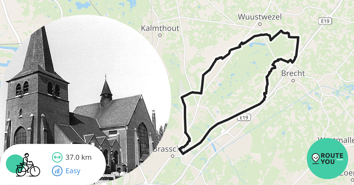 Brasschaat 37 Km Wuustwezel - Recreatieve fietsroute | RouteYou