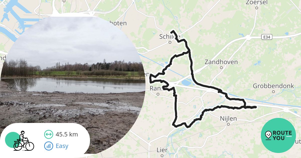 Nete Broechem 2 - Fietsroute | RouteYou