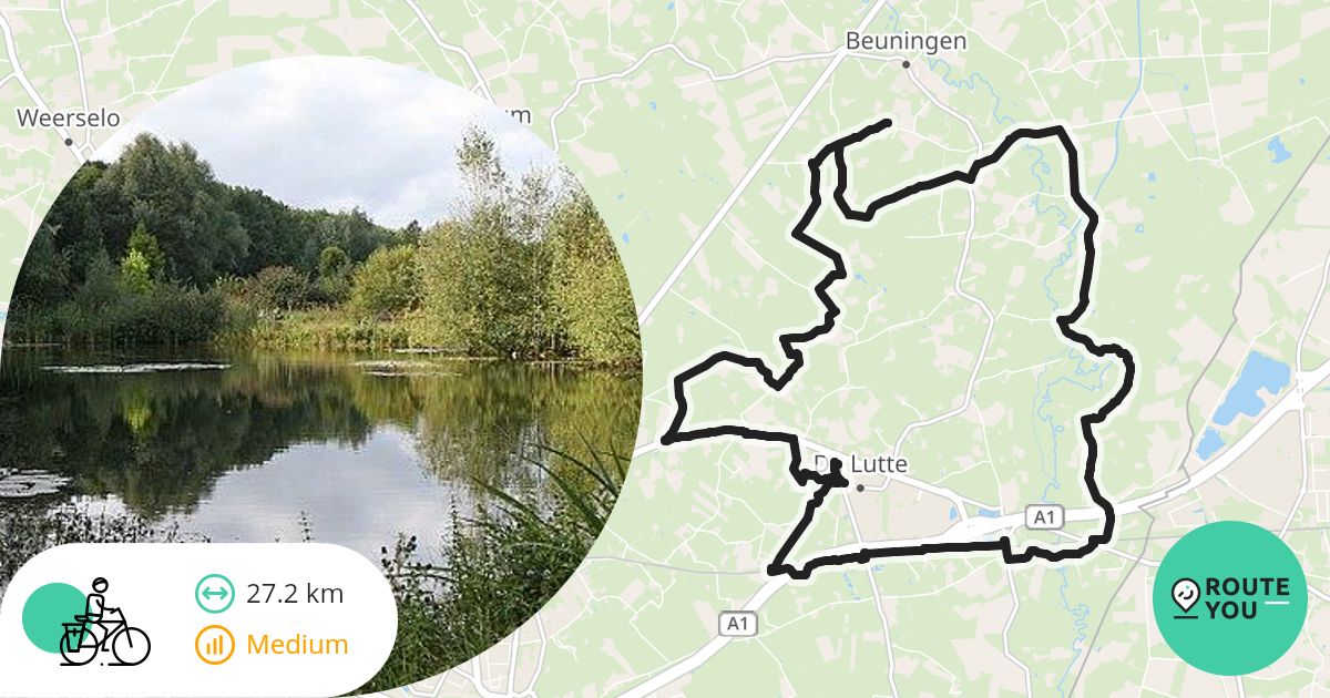 de Lutte INE76 - 27km - Recreatieve fietsroute | RouteYou