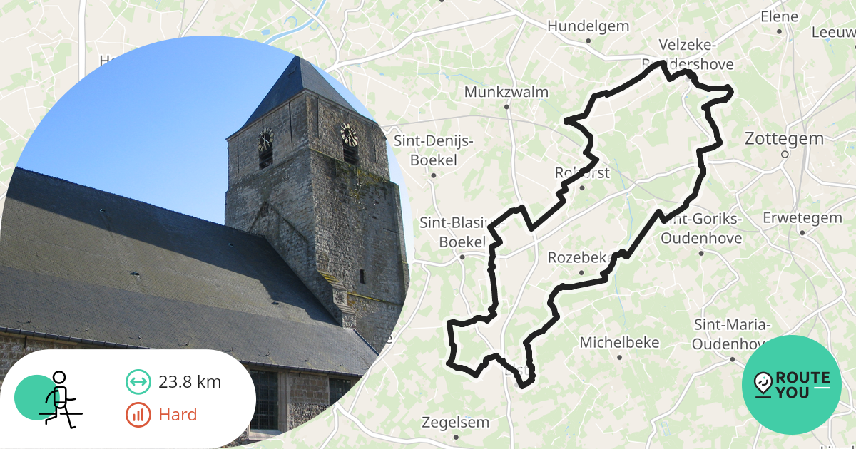 Velzeke-Ruddershove lus - Wandelroute | RouteYou