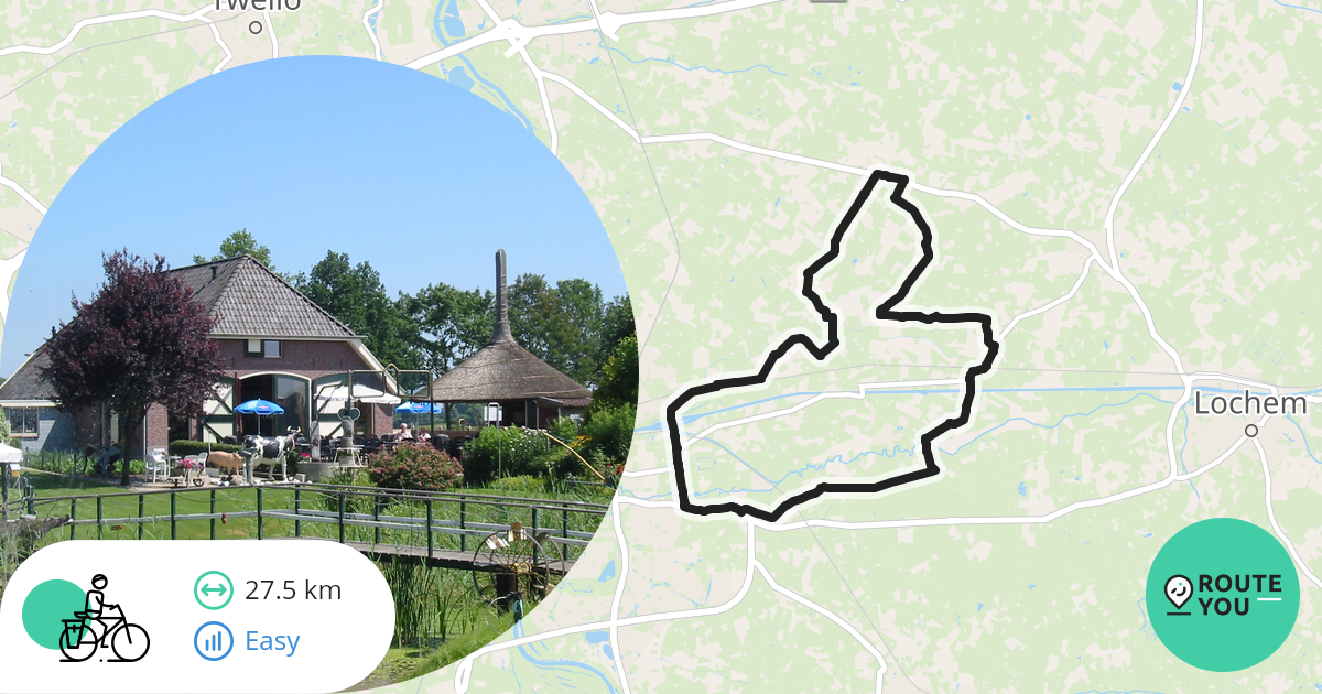 Almen 27 km - Recreatieve fietsroute | RouteYou