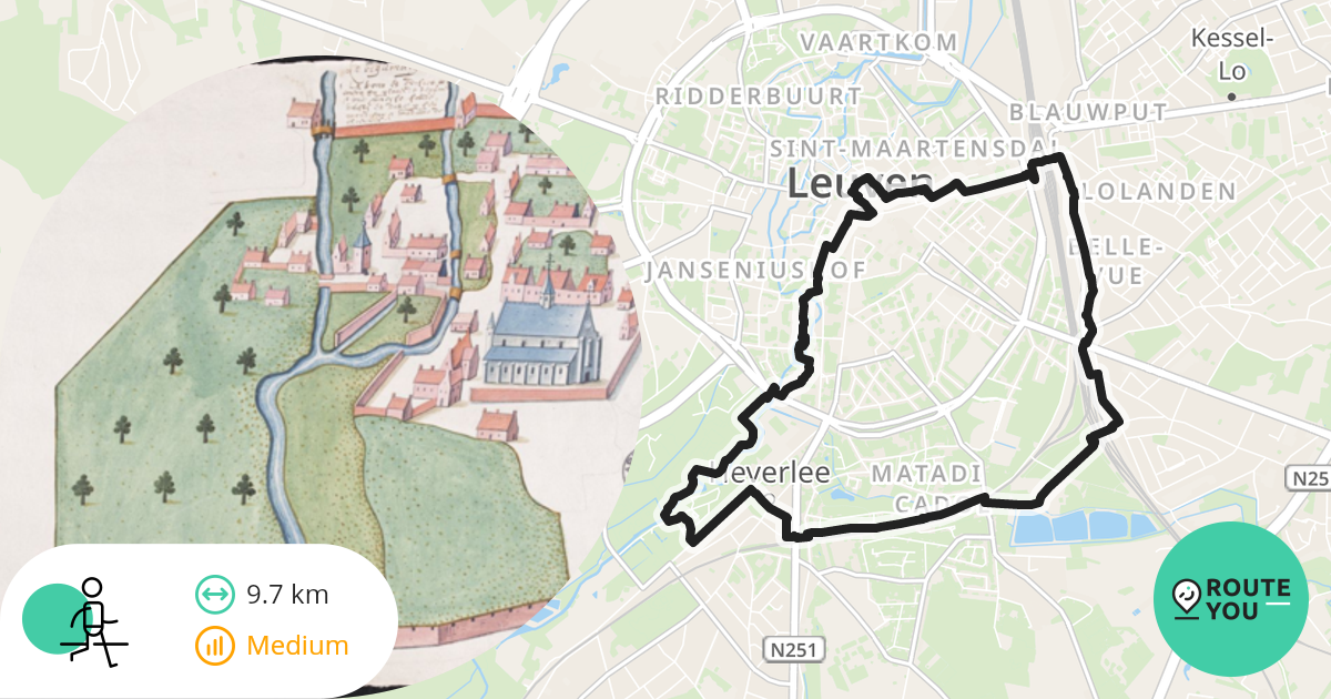 Met OKRA-Temse naar Leuven (bijgewerkt) - Wandelroute | RouteYou