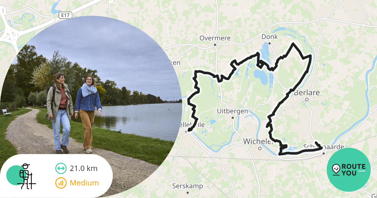 Stationsstapper Schellebelle-Schoonaarde wandelroute - Hikingroute ...