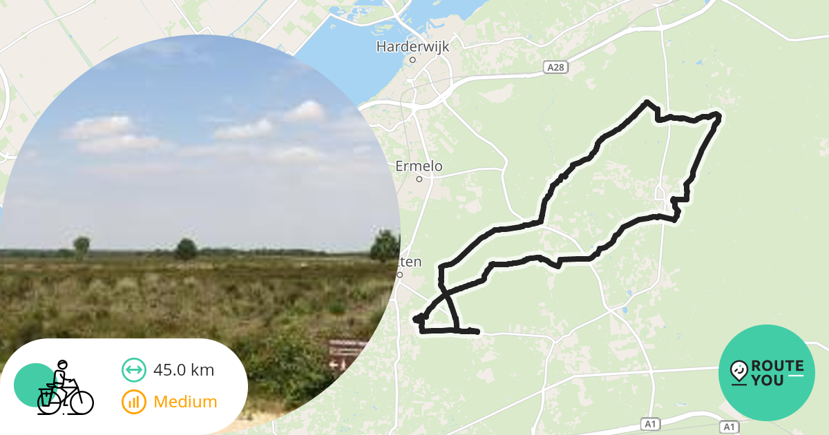 Putten - Recreatieve fietsroute | RouteYou