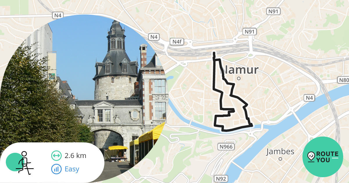 Namen-stadswandeling 2023 - Wandelroute | RouteYou