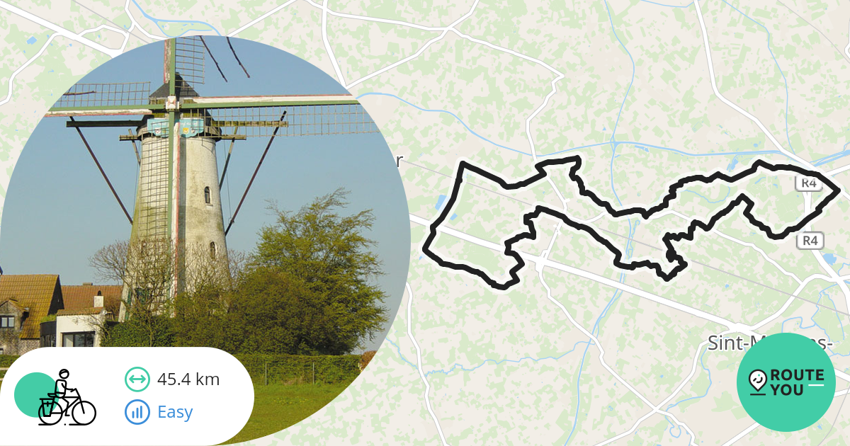 Kalevallei fietsknooppunt 45 km - Vinderhoute Knpt 54 - Recreatieve ...