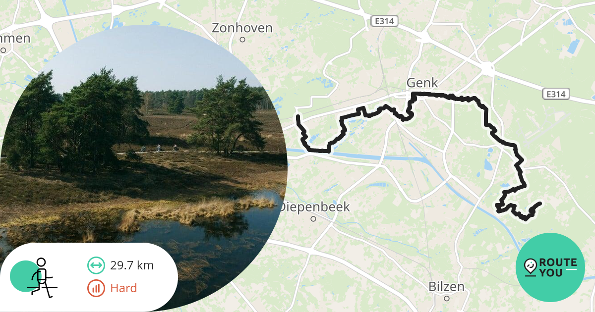 Genk - Zutendaal via gr5 route - Wandelroute | RouteYou