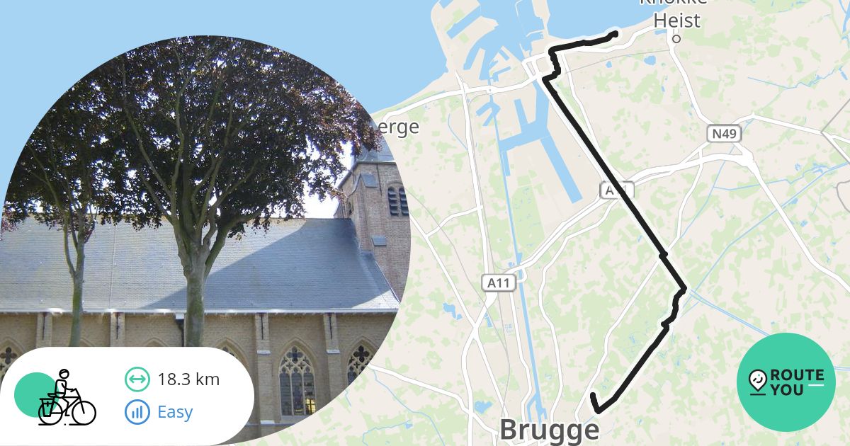 duinbergen - Brugge fort van Beieren - Recreatieve fietsroute | RouteYou