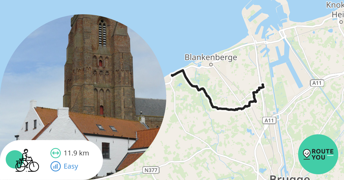 Wenduine - Lissewege - Recreatieve fietsroute | RouteYou