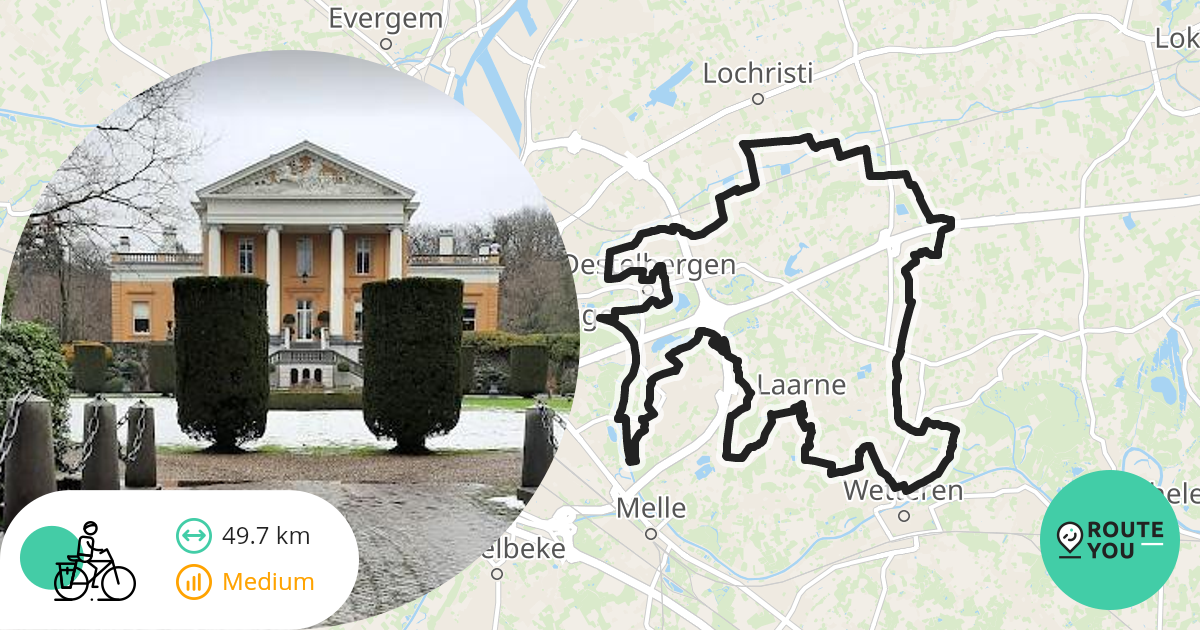 Kastelenroute Destelbergen - Recreatieve fietsroute | RouteYou