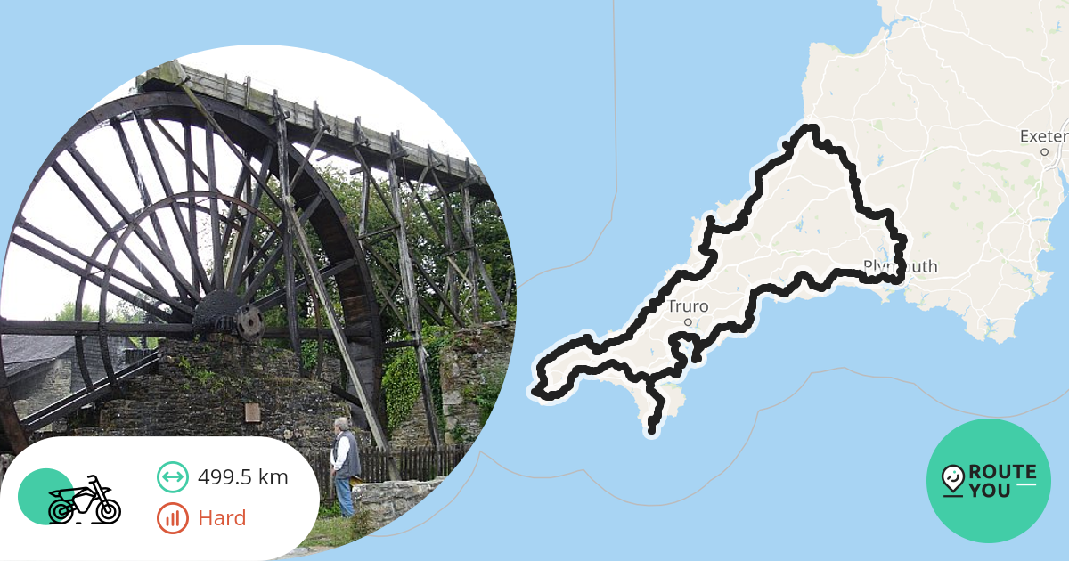 The Cornwall Tour - Touring motorcycle route | RouteYou