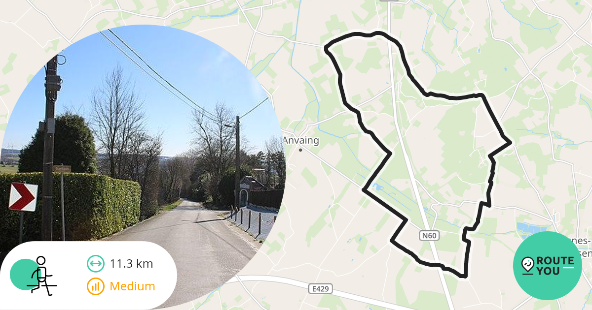 Kasteel Anvaing - Wandelroute | RouteYou