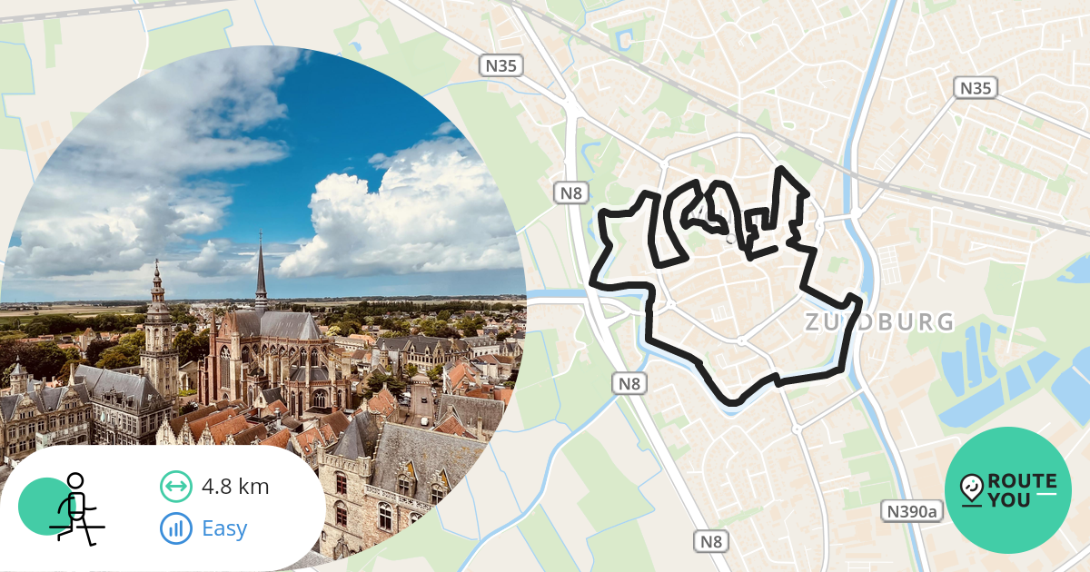 Stadswandeling Veurne - Wandelroute | RouteYou