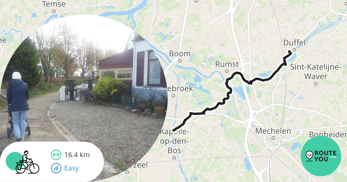 Duffel - Tisselt - Recreatieve fietsroute | RouteYou