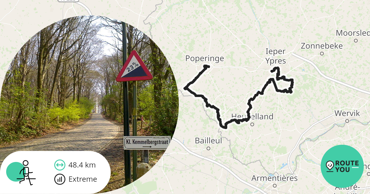 50jm_Poperinge Station-via GRs-Ieper Station - Wandelroute | RouteYou