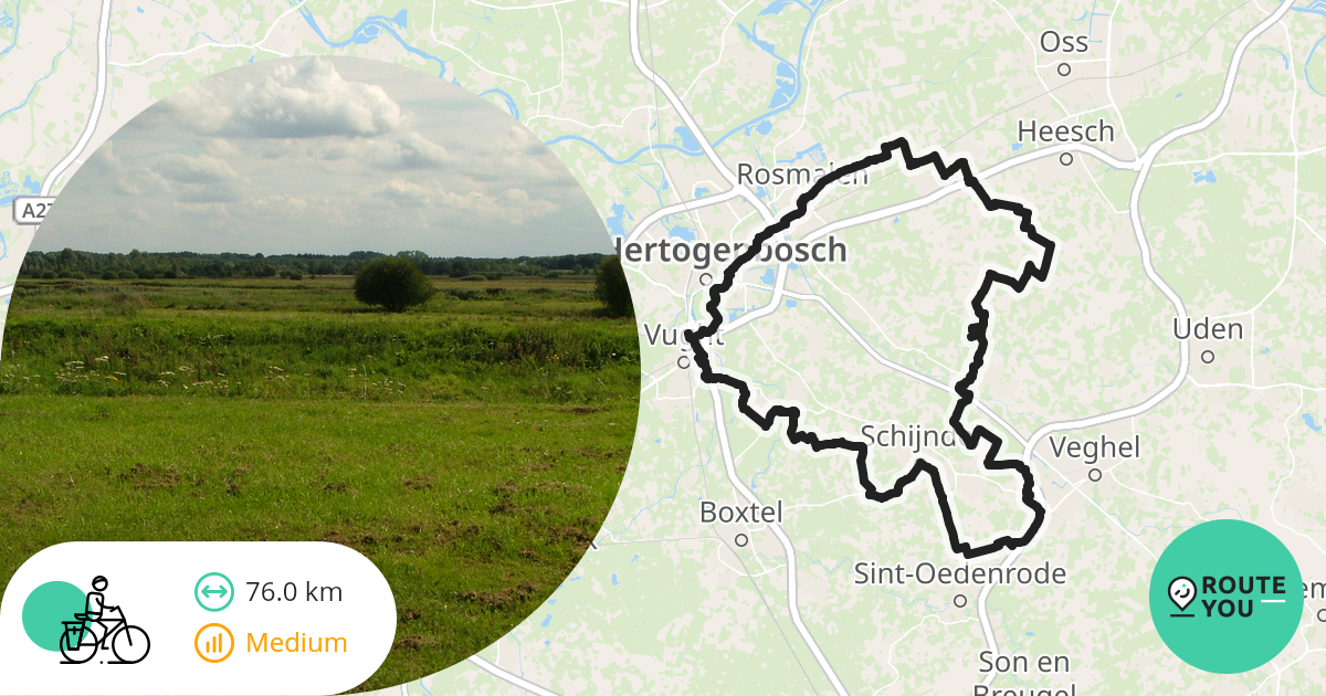 Vught - Recreatieve fietsroute | RouteYou