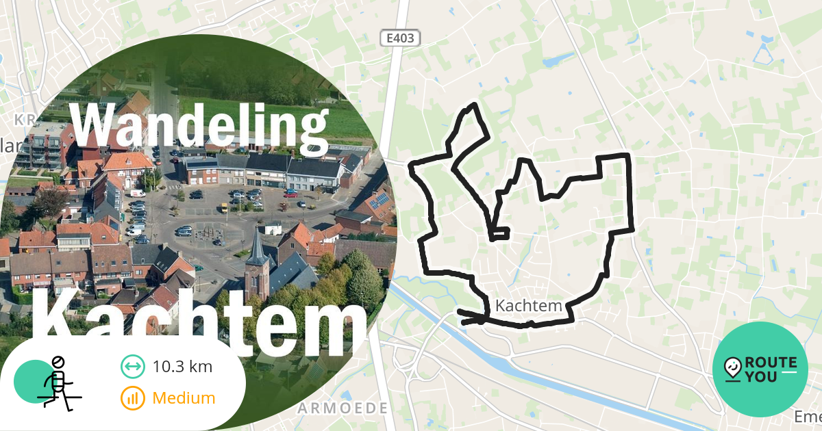 Wandeling Kachtem - Recreatieve wandelroute | RouteYou