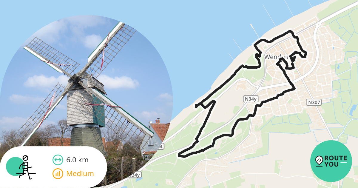 Wenduine - Recreatieve wandelroute | RouteYou