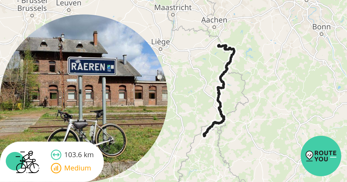 Vennbahn Fietsroute naar Troisvierges en alternatieve terugrit: 197 km ...