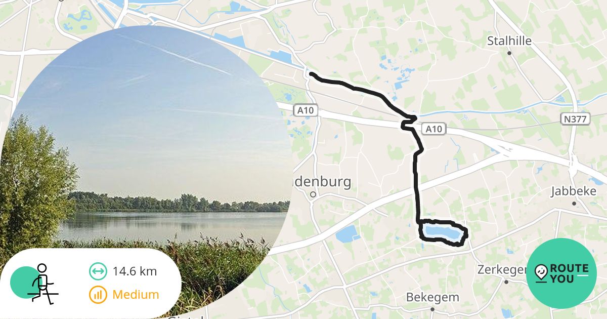Oudenburg vaart naar hoge dijken - Wandelroute | RouteYou
