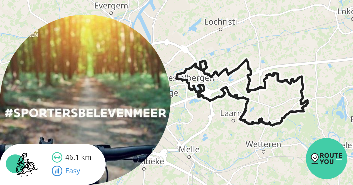 MTB Destelbergen, Laarne • groen-blauwe lus Destelbergen ...