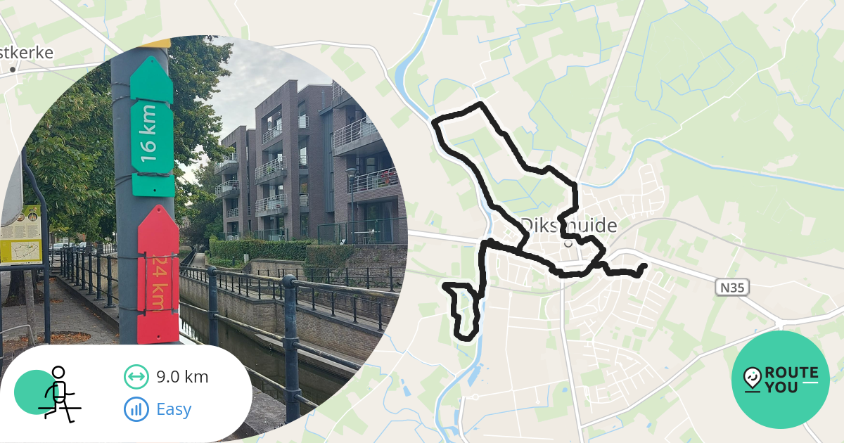 4 daagse van de IJzer. Route 8 km Diksmuide 2023 - Wandelroute | RouteYou