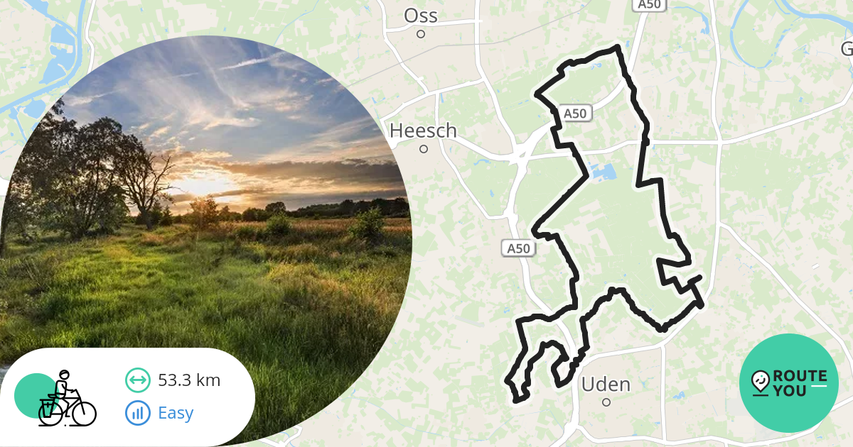 TOP Natuur fietsroute De Maashorst - Recreatieve fietsroute | RouteYou